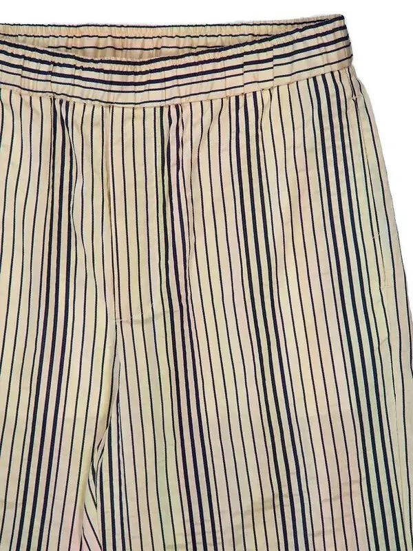 Commas Striped Elasticated-waist Trousers