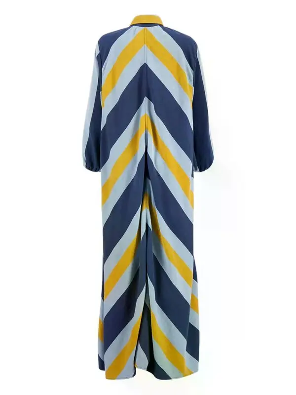 PAULA Chevron-patterned Maxi Dress