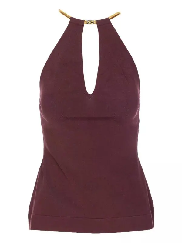 Elisabetta Franchi Chain-neckline Sleeveless Top