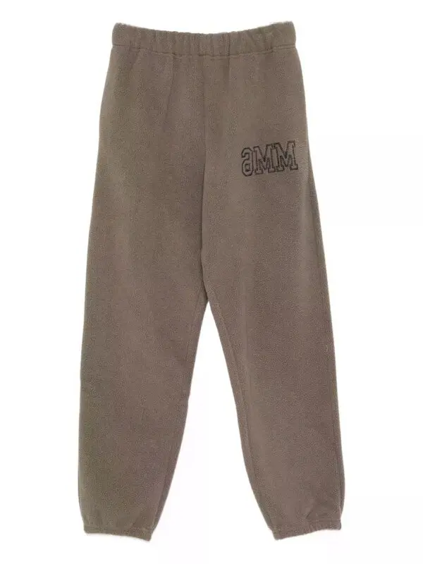 MAISON MARGIELA Logo-embroidered Fleece Track Pants