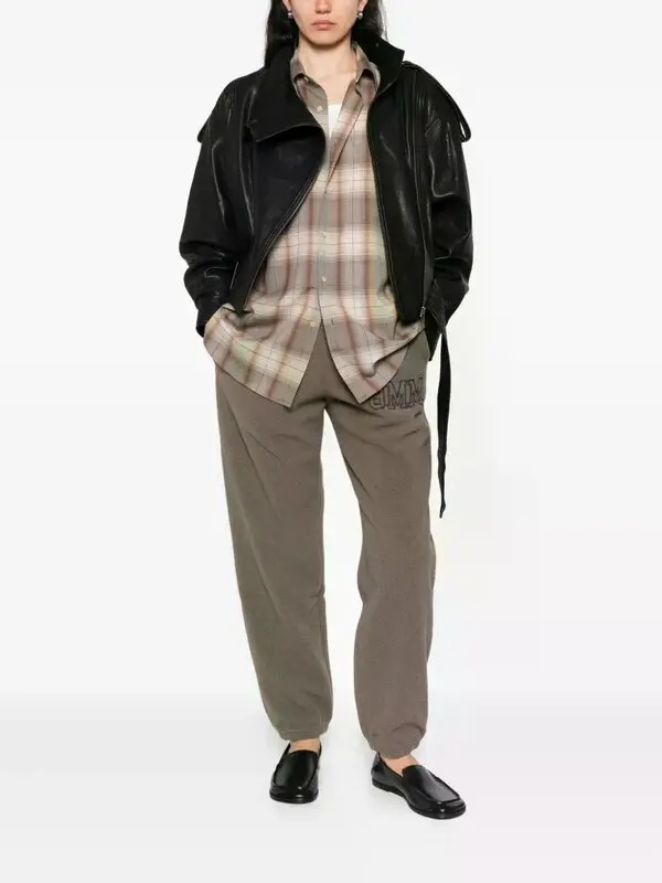 MAISON MARGIELA Logo-embroidered Fleece Track Pants