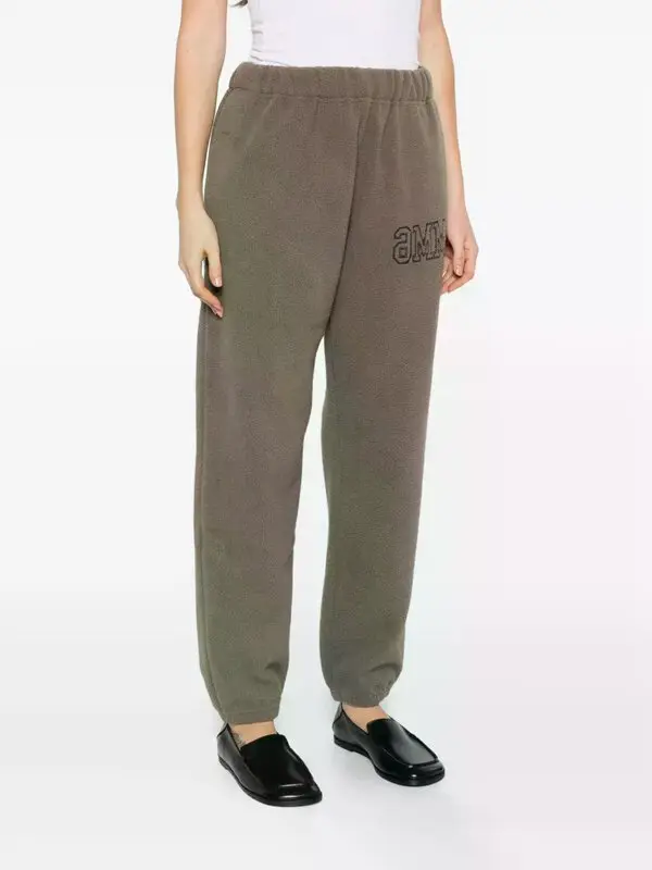 MAISON MARGIELA Logo-embroidered Fleece Track Pants