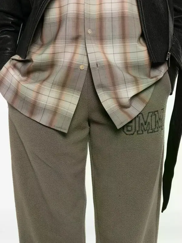 MAISON MARGIELA Logo-embroidered Fleece Track Pants
