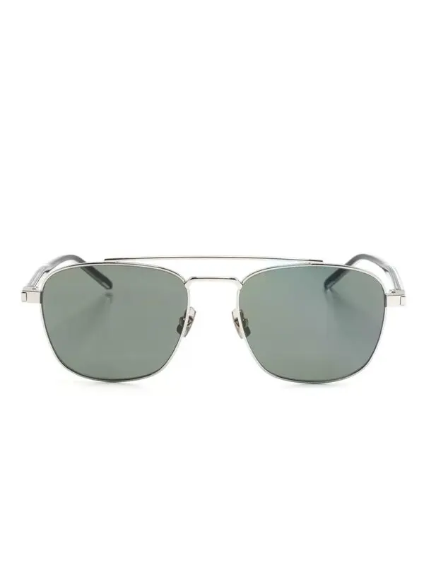 Saint Laurent Pilot-frame Sunglasses - Silver