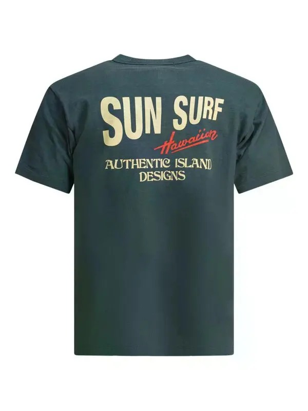 SUN SURF Graphic-print Cotton T-shirt