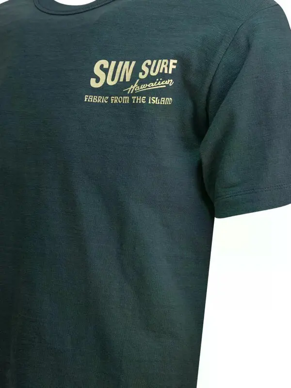 SUN SURF Graphic-print Cotton T-shirt