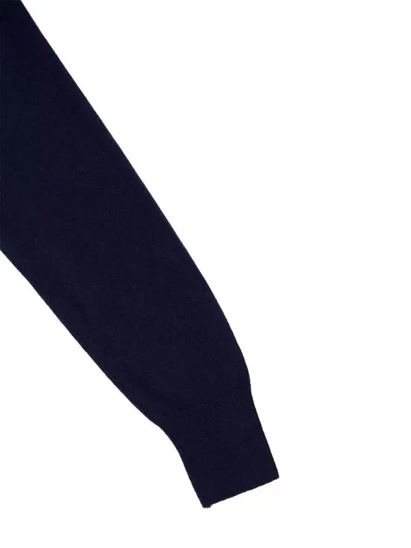 PAULA V-neck Cashmere Sweater - Blue