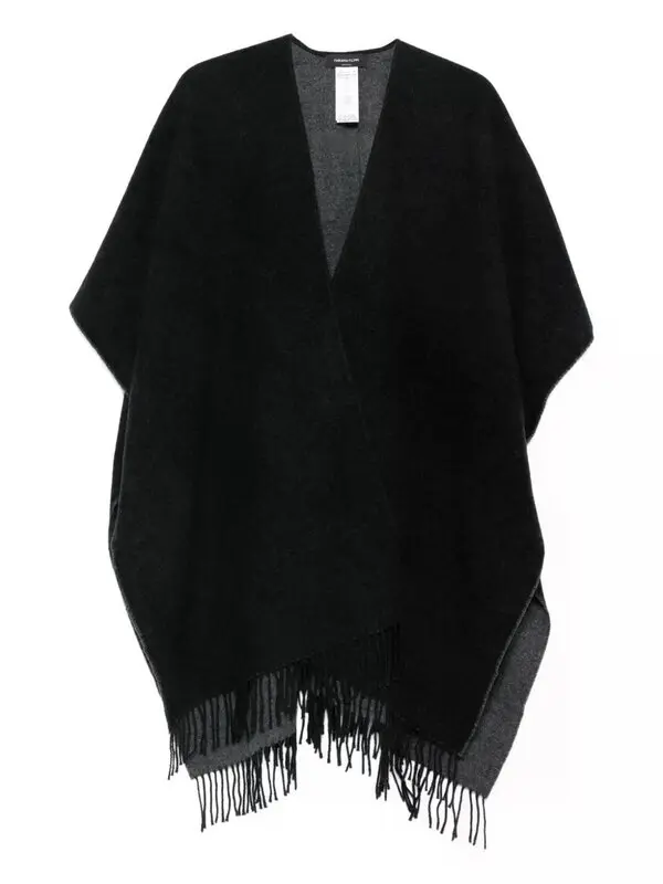 Fabiana Filippi Fringed V-neck Poncho