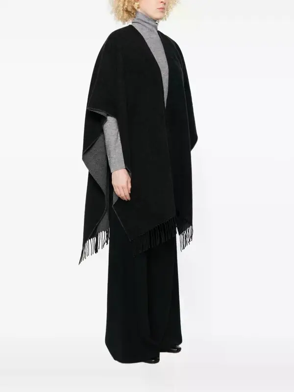 Fabiana Filippi Fringed V-neck Poncho