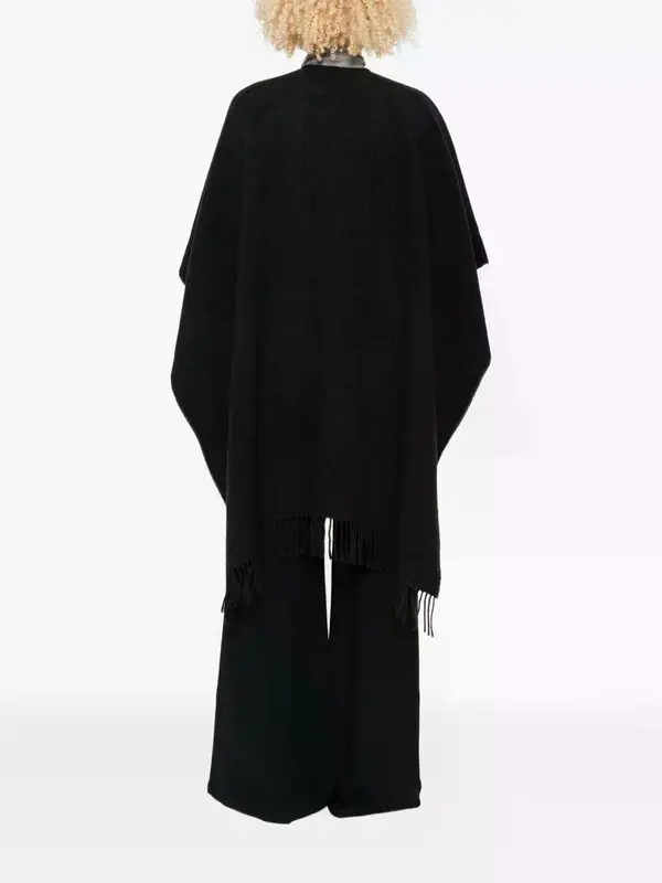 Fabiana Filippi Fringed V-neck Poncho