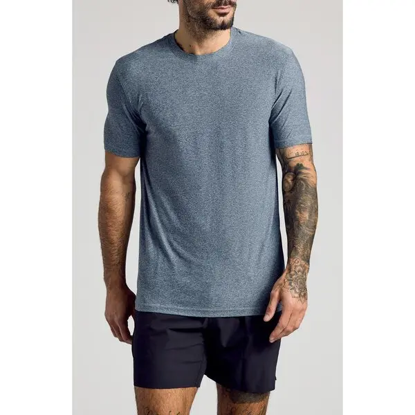 True Classic Active Trim Fit Performance T-shirt - Heathernavy