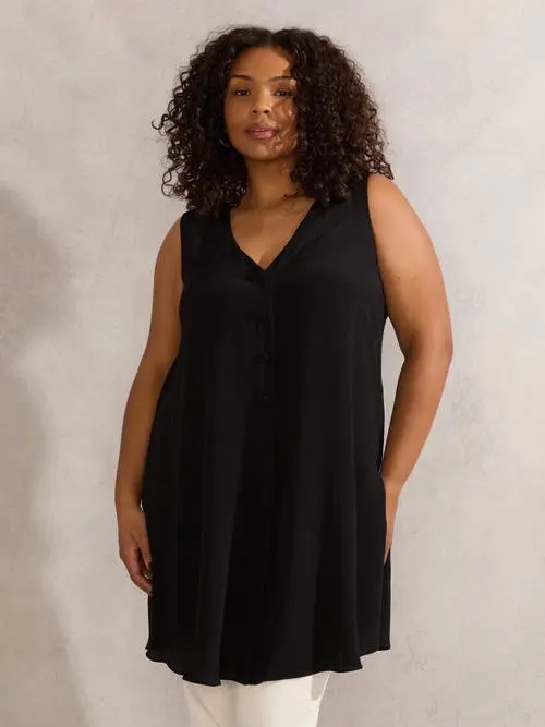 LIVE UNLIMITED Split Front Tunic