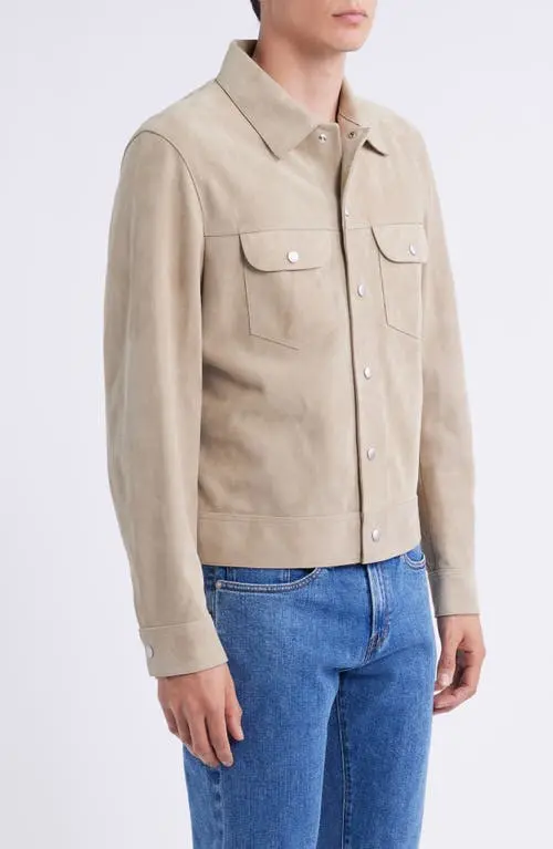FRAME Suede Trucker Jacket