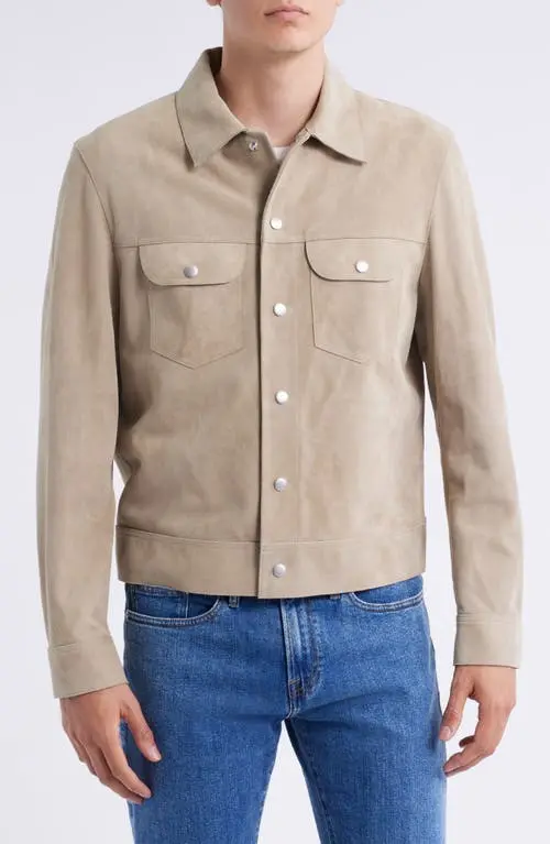 FRAME Suede Trucker Jacket