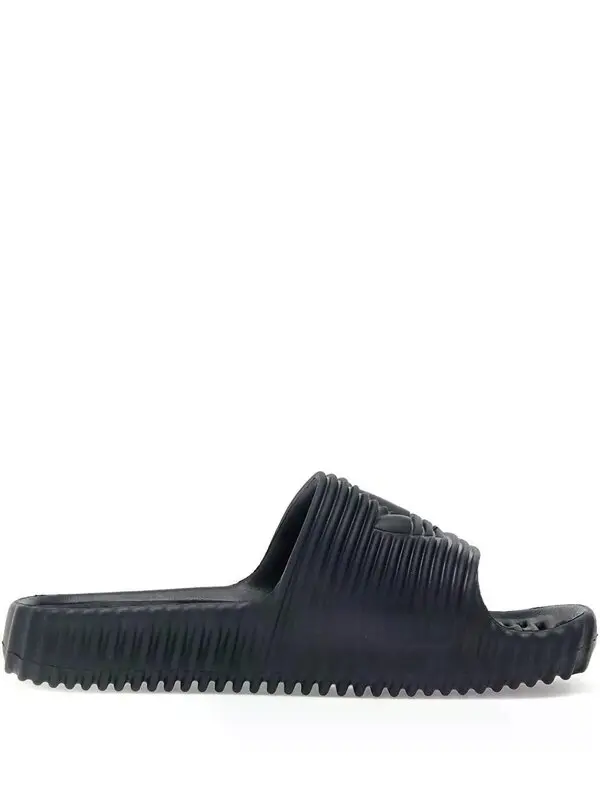 Adidas Adilette 25 Ribbed-sole Slides - Blue