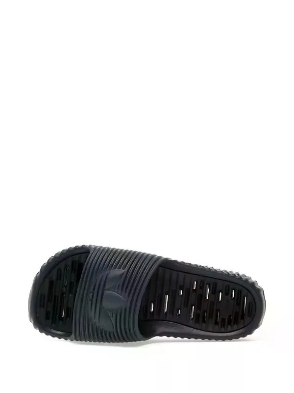 Adidas Adilette 25 Ribbed-sole Slides - Blue