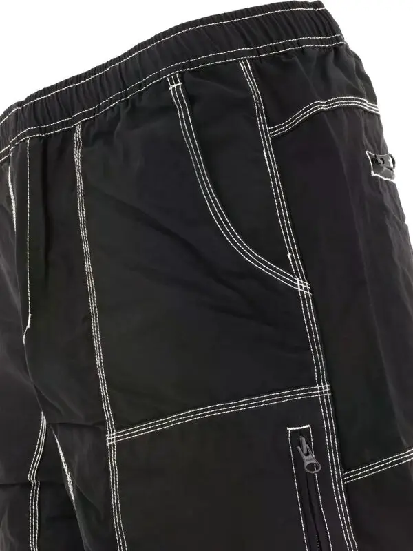 BRAIN DEAD Panelled Contrast-stitch Shorts