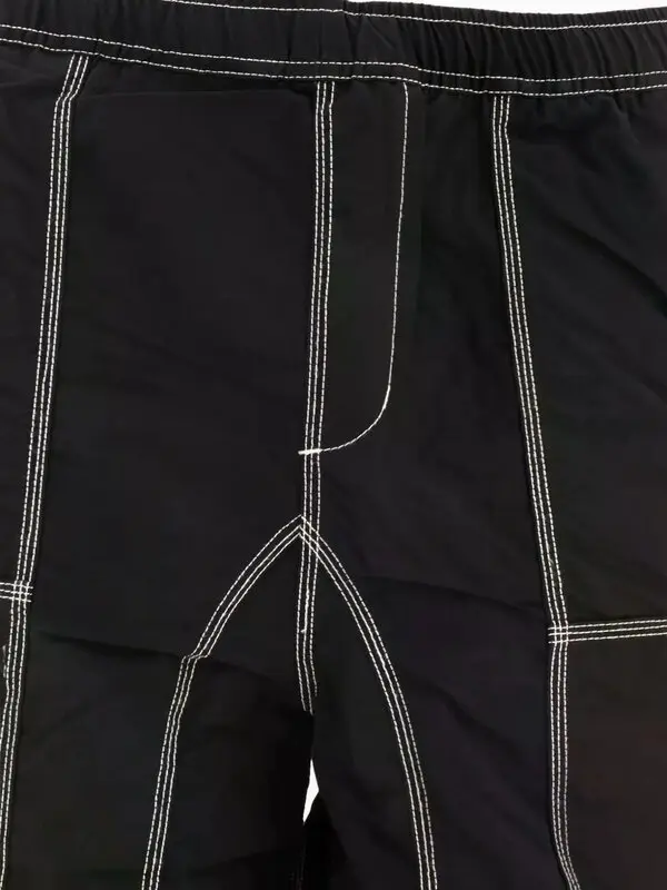 BRAIN DEAD Panelled Contrast-stitch Shorts