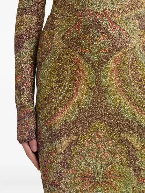 Etro Paisley Pattern Midi Skirt