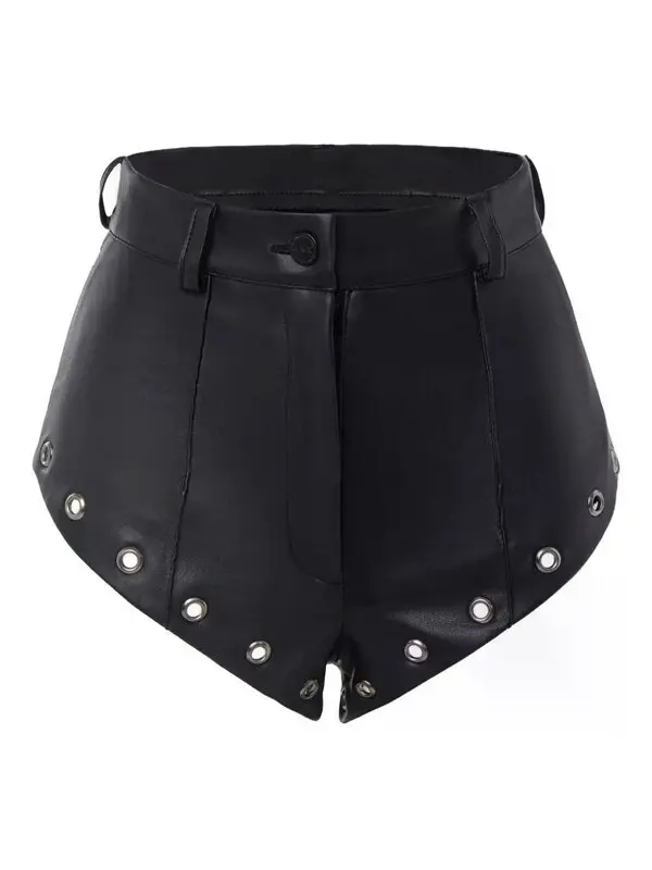 LIKA Lace-up Eyelet Shorts - Black