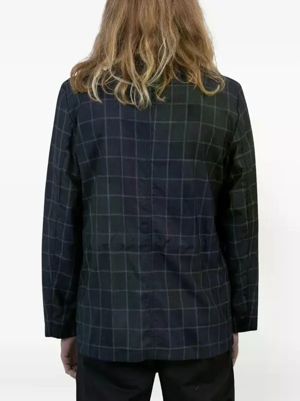 Universal Works Checked Pocket Jacket - Blue