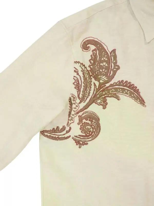 Commas Paisley-embroidered Long-sleeve Shirt
