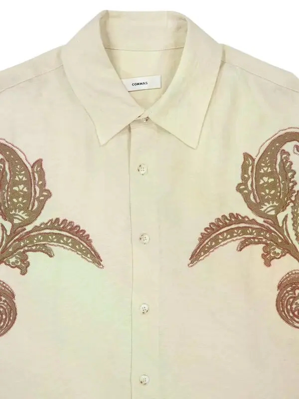 Commas Paisley-embroidered Long-sleeve Shirt