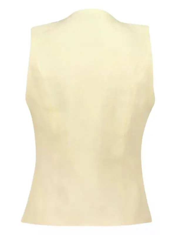 PAULA Button-up Linen Vest