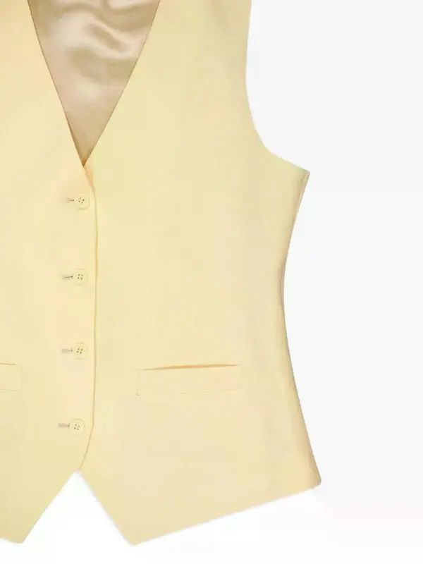 PAULA Button-up Linen Vest