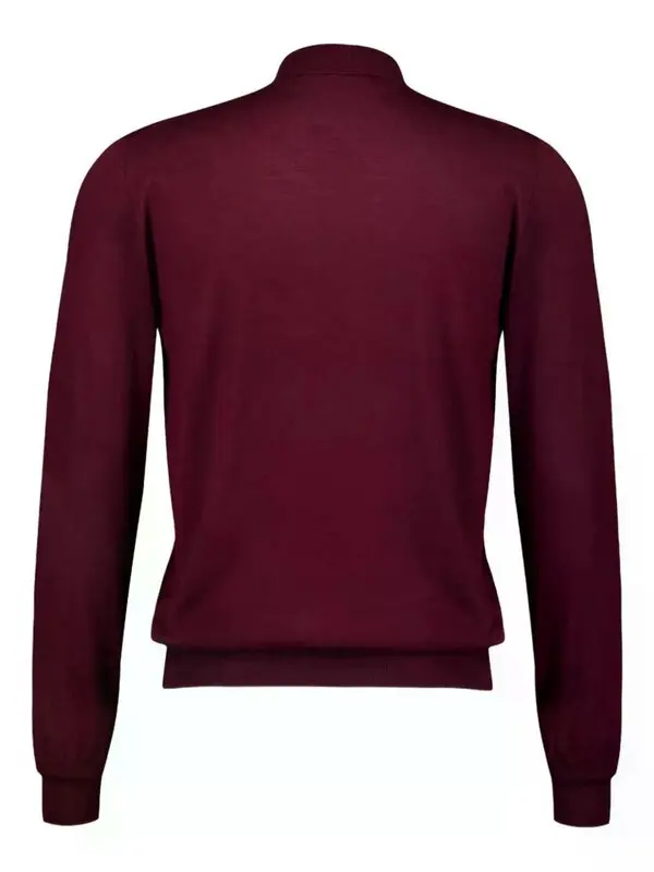 Boglioli Virgin Wool High Neck Sweater - Red
