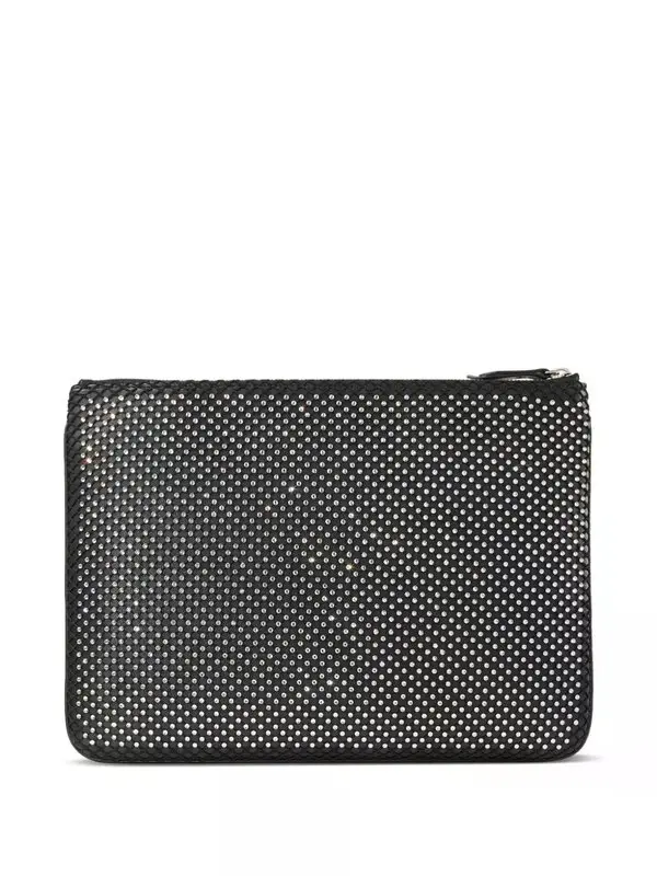 JIMMY CHOO Diamond Crystal-embellished Zip Pouch