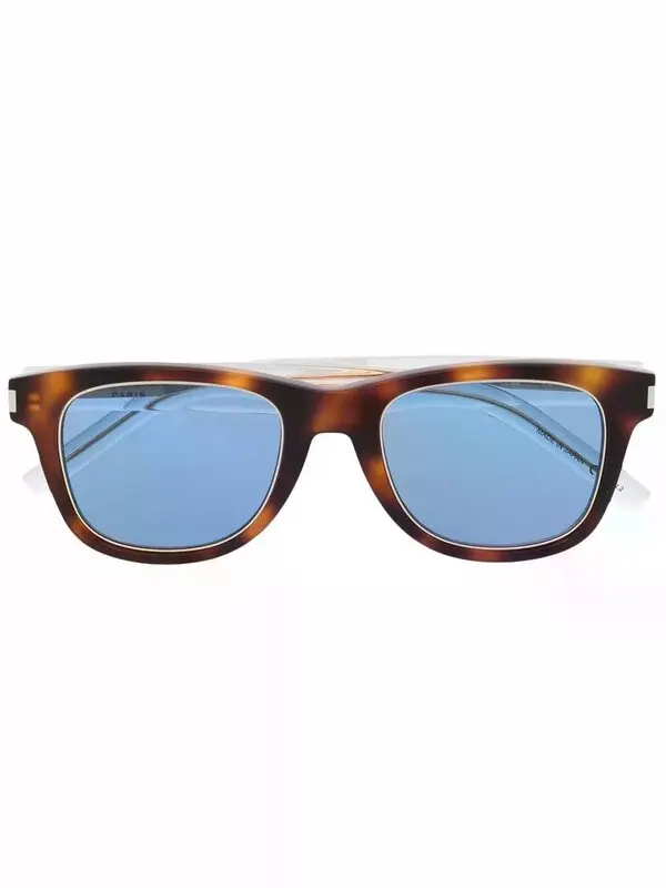 Saint Laurent Wayfarer-frame Sunglasses - Brown