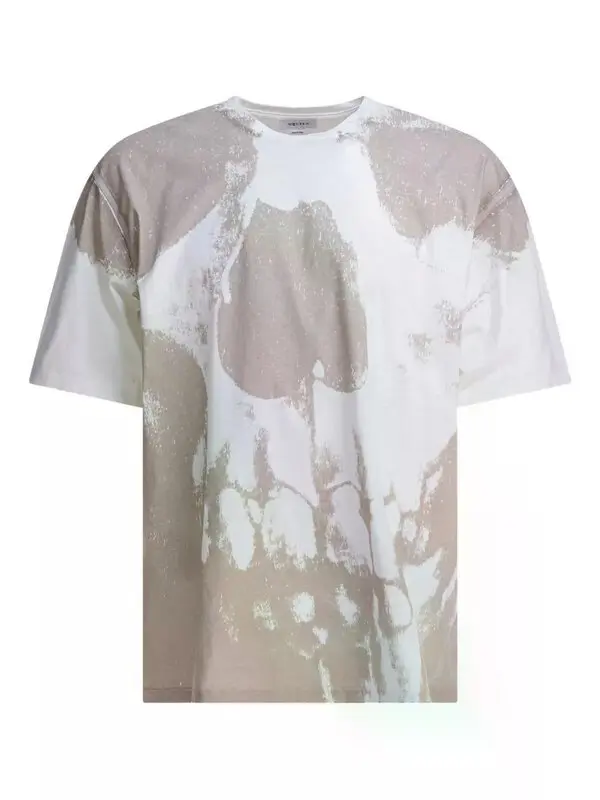 Alexander McQueen Skull-print Cotton T-shirt - Neutrals