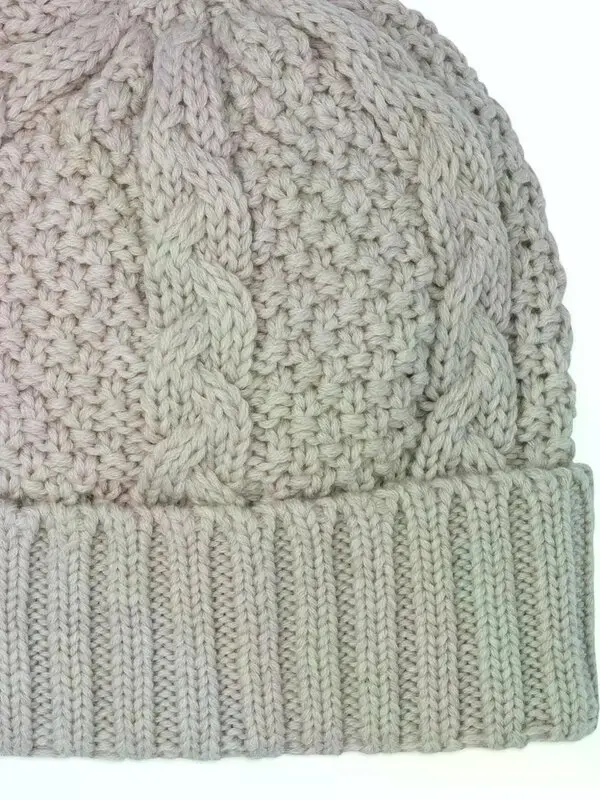 RAKKI Cable-knit Beanie - Neutrals