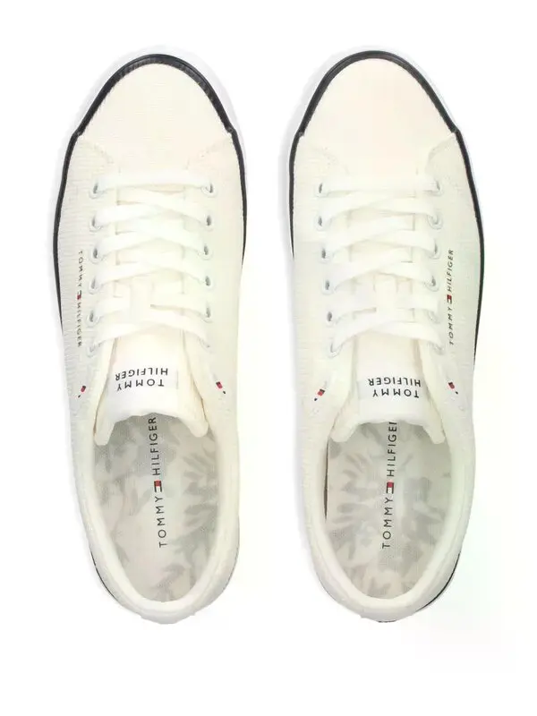 Tommy Hilfiger Logo Lace-up Sneakers - White