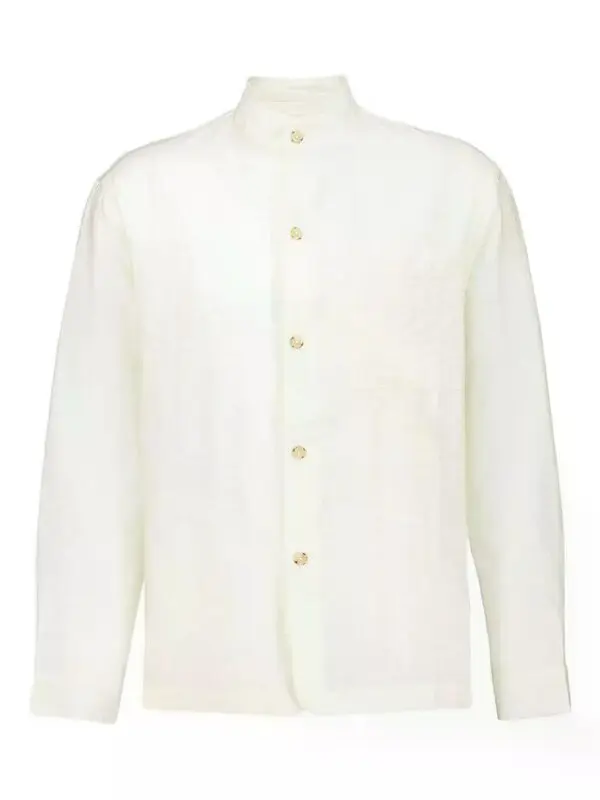 Commas Stand-collar Long-sleeve Shirt