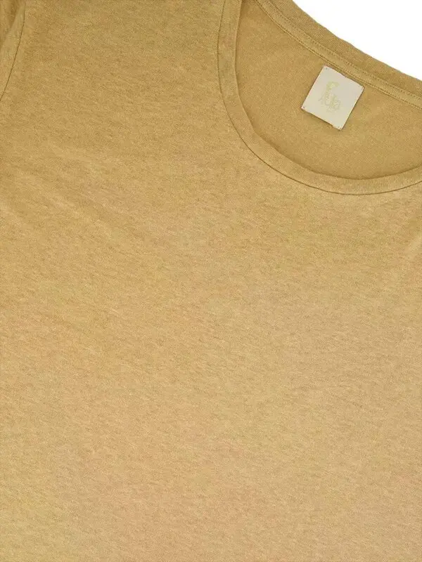 PAULA Crew-neck Linen T-shirt - Neutrals