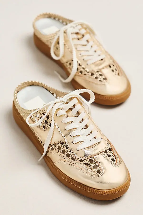 Dolce Vita Notice Slide Sneakers - Gold