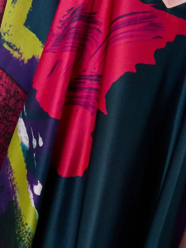 ROKSANDA Munir Printed Silk-satin Maxi Dress - Multi