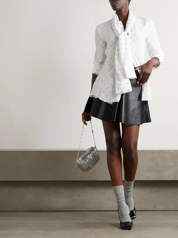 HAIKURE Minnie Leather Mini Skirt