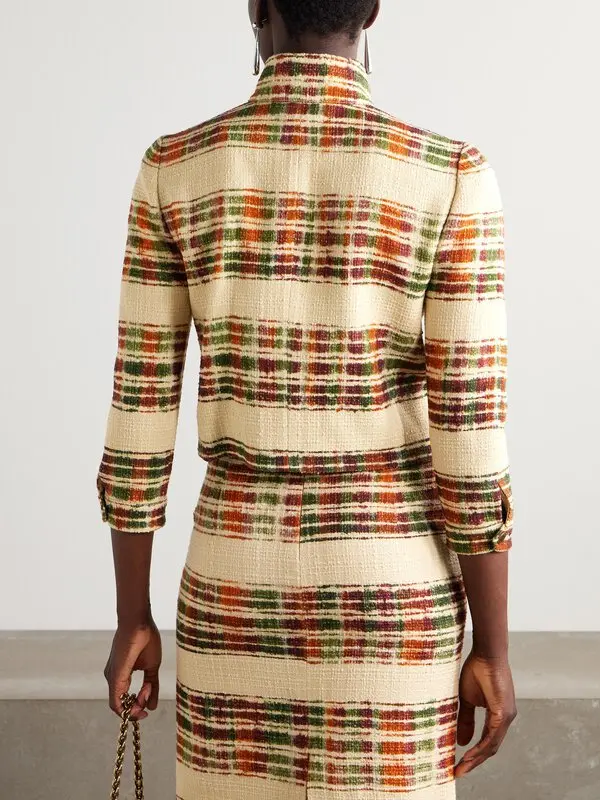 Loro Piana Striped Wool-bouclé Jacket
