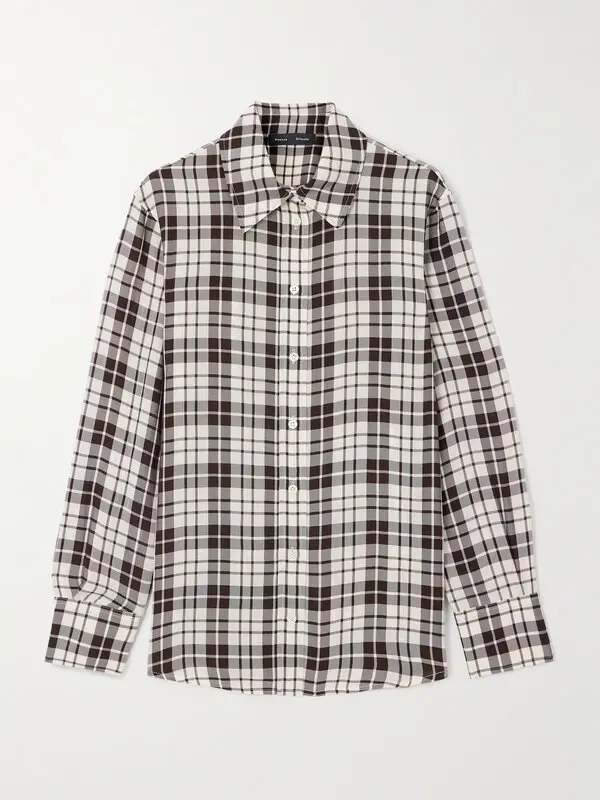 Proenza Schouler Checked Twill Bronwen Shirt
