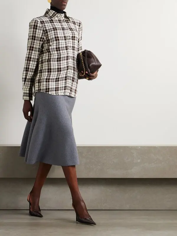 Proenza Schouler Checked Twill Bronwen Shirt