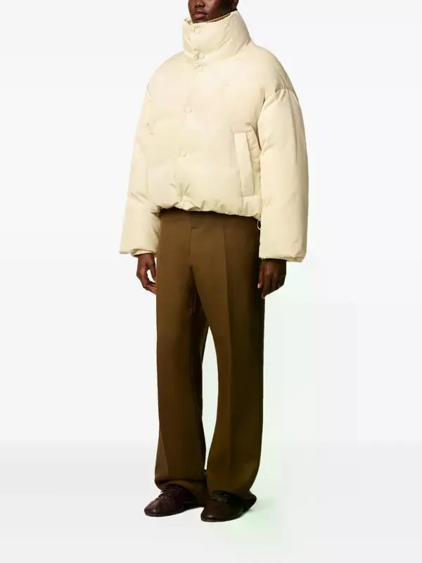 AMI Paris De Coeur Taffeta Jacket - Neutrals