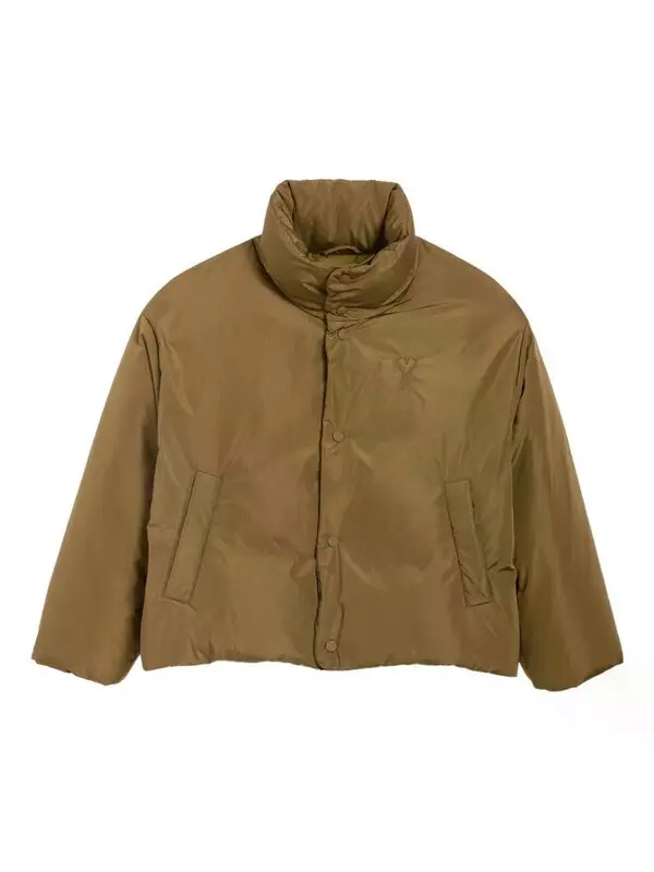 Ami Taffetas De Coeur Jacket - Brown