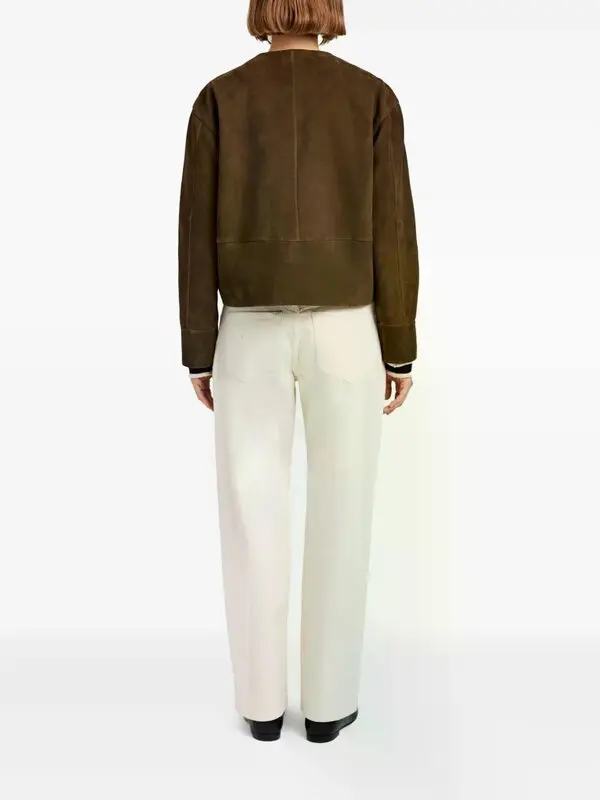 Proenza Schouler White Label Button-front Suede Jacket