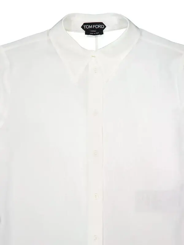 TOM FORD Long-sleeved Satin-weave Shirt
