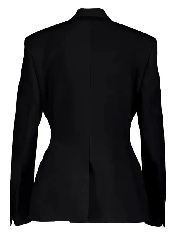 TOM FORD Double-breasted Wool-silk Blend Blazer
