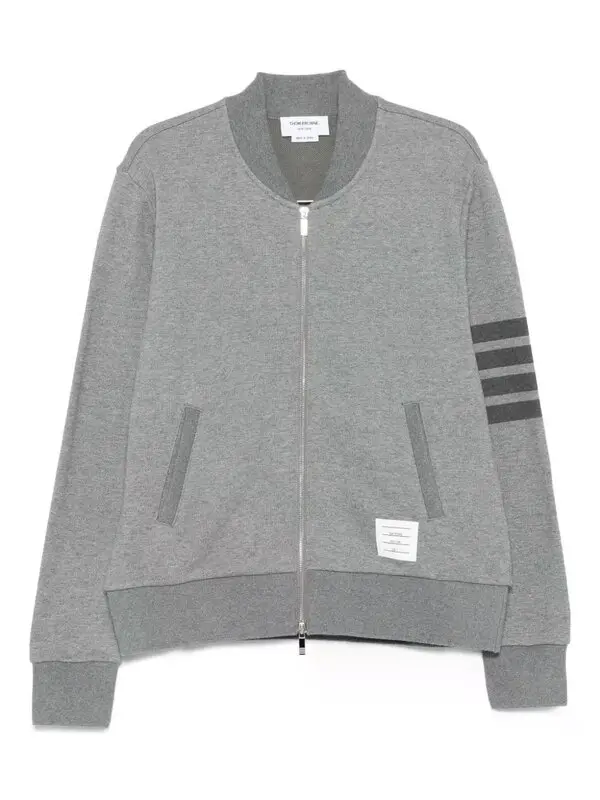 Thom Browne Three-stripe Zip-up Sweatshirt