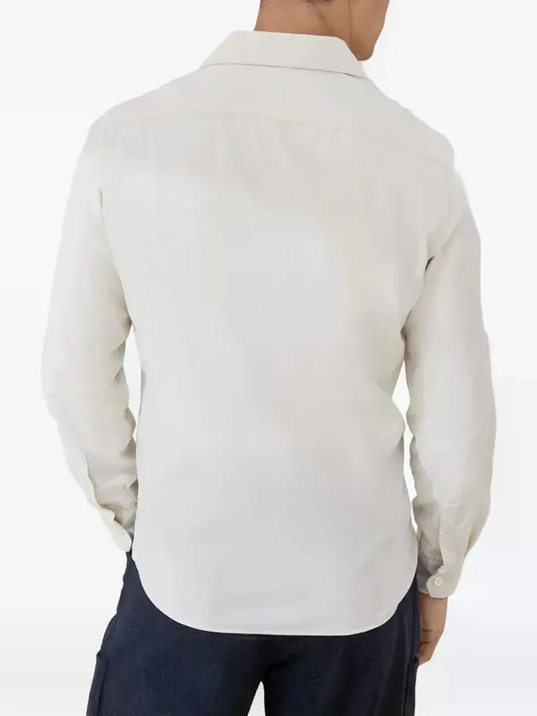Brunello Cucinelli Pocket Cotton Shirt - Neutrals